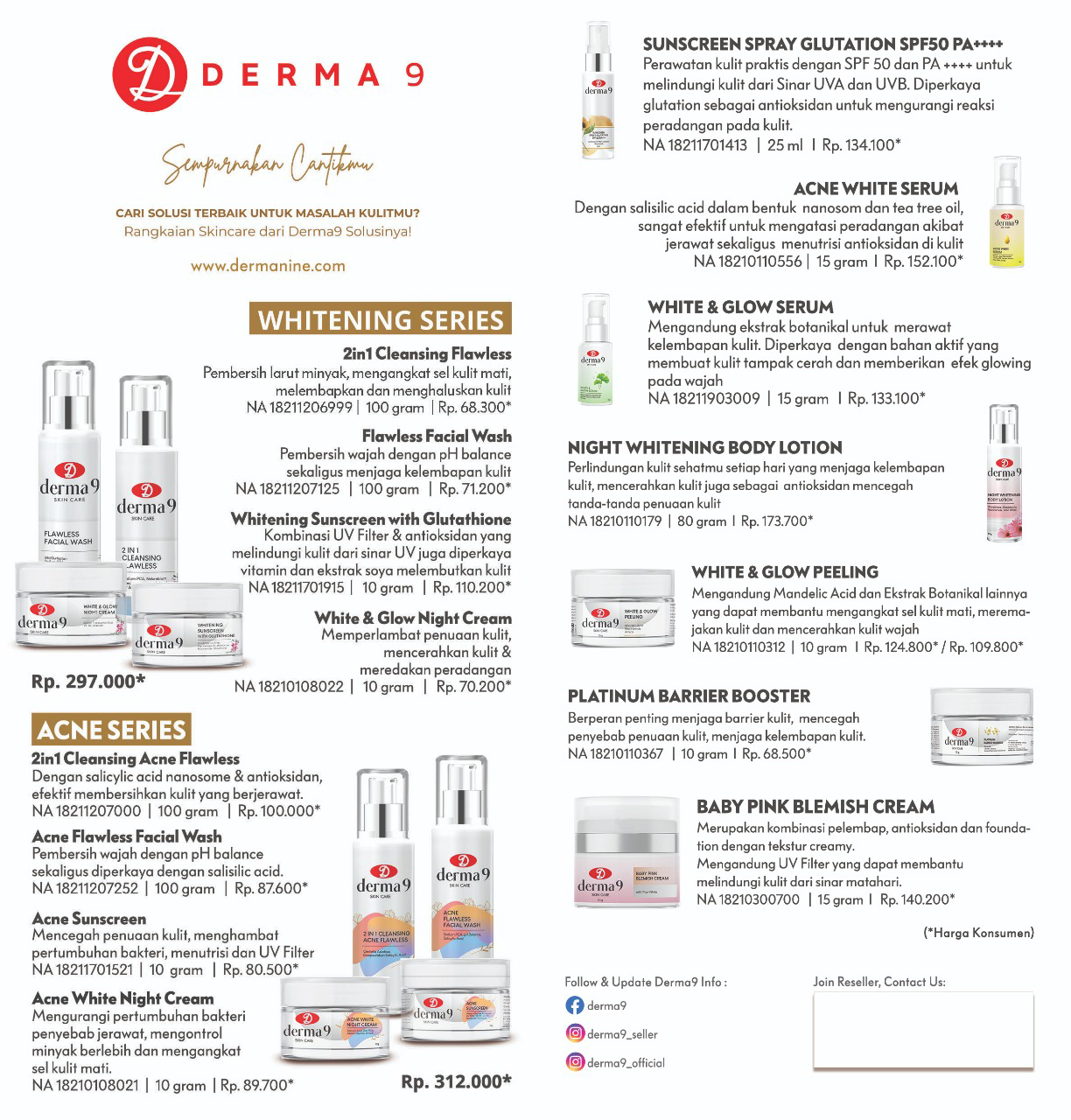 Brosur dan Daftar Harga Produk – Tech Startup